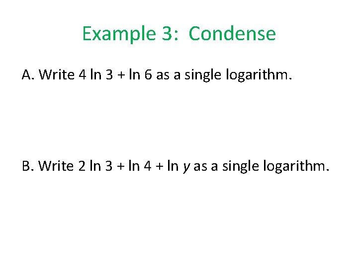 7 7 Base e and Natural Logarithms Natural