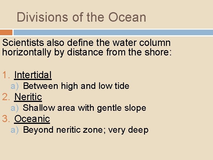 14 1 INTRODUCTION TO THE OCEANS Hydrosphere Learning