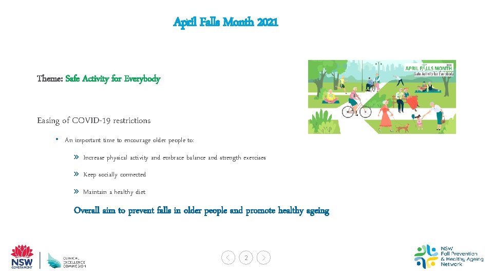 April Falls Month 2021 Safe Activity for Everybody