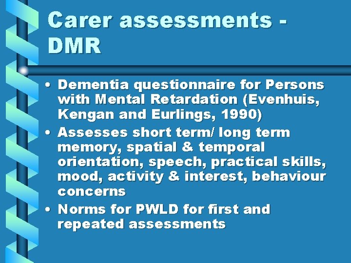 Dementia people with Downs syndrome Dr Nicola Jervis