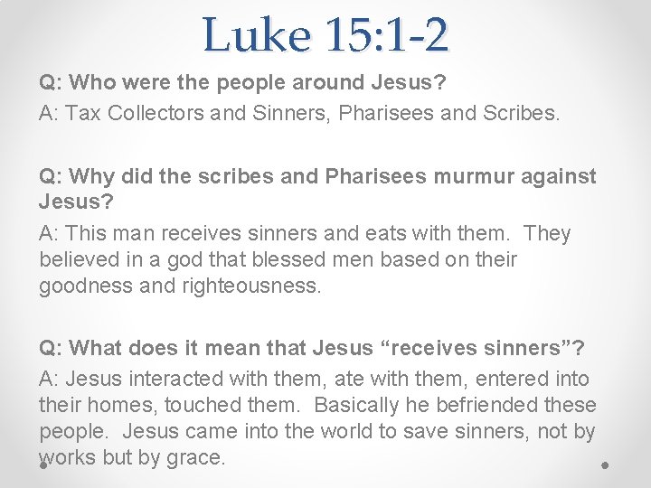 Confession Parable of the Lost Sheep and Lost