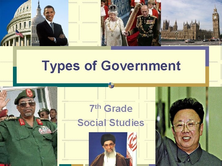 Types of Government 7 th Grade Social Studies