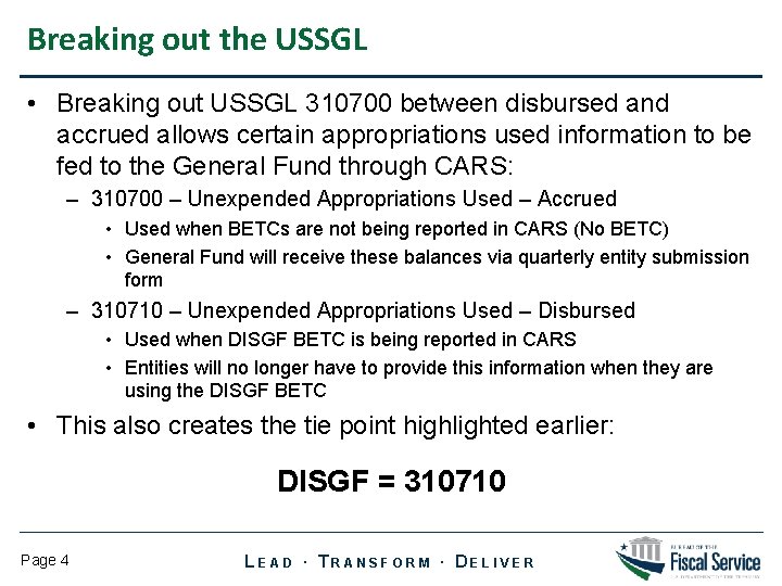 Appropriations UsedExpended Accrued vs Disbursed For USSGL Board