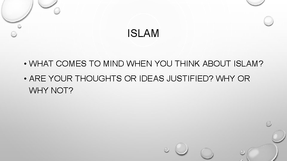 ISLAM UNDERSTANDING THE TIMES CHAPTER 3 INTRODUCTION SEPTEMBER