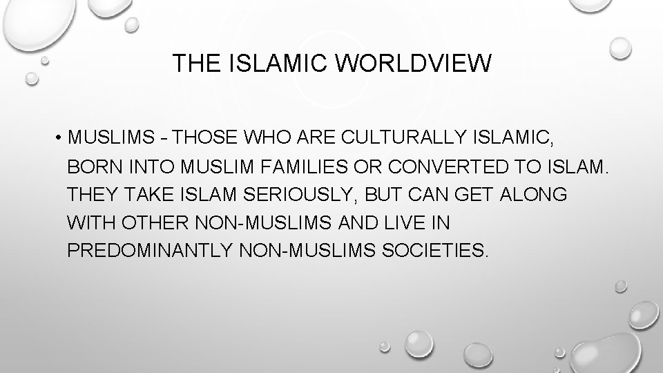 ISLAM UNDERSTANDING THE TIMES CHAPTER 3 INTRODUCTION SEPTEMBER