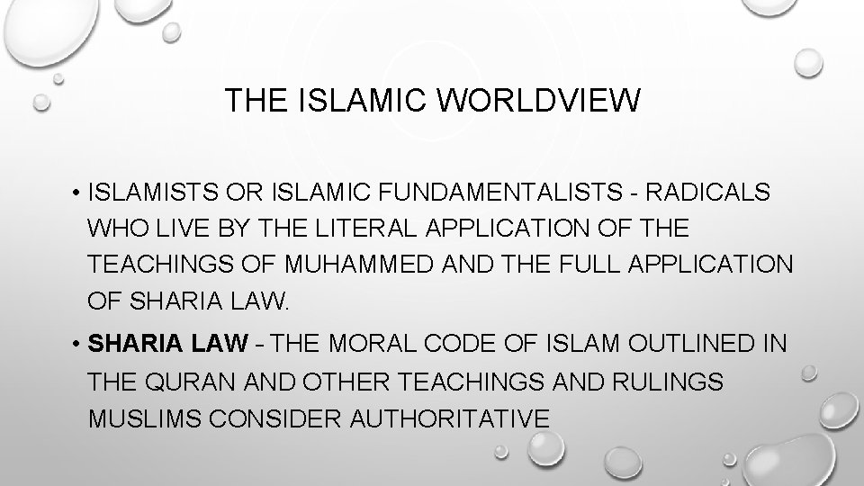 ISLAM UNDERSTANDING THE TIMES CHAPTER 3 INTRODUCTION SEPTEMBER