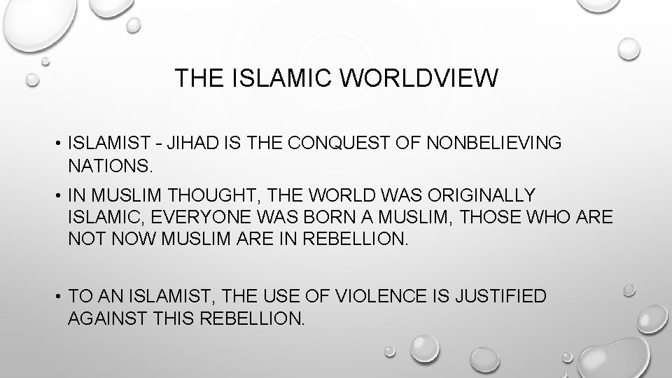 ISLAM UNDERSTANDING THE TIMES CHAPTER 3 INTRODUCTION SEPTEMBER