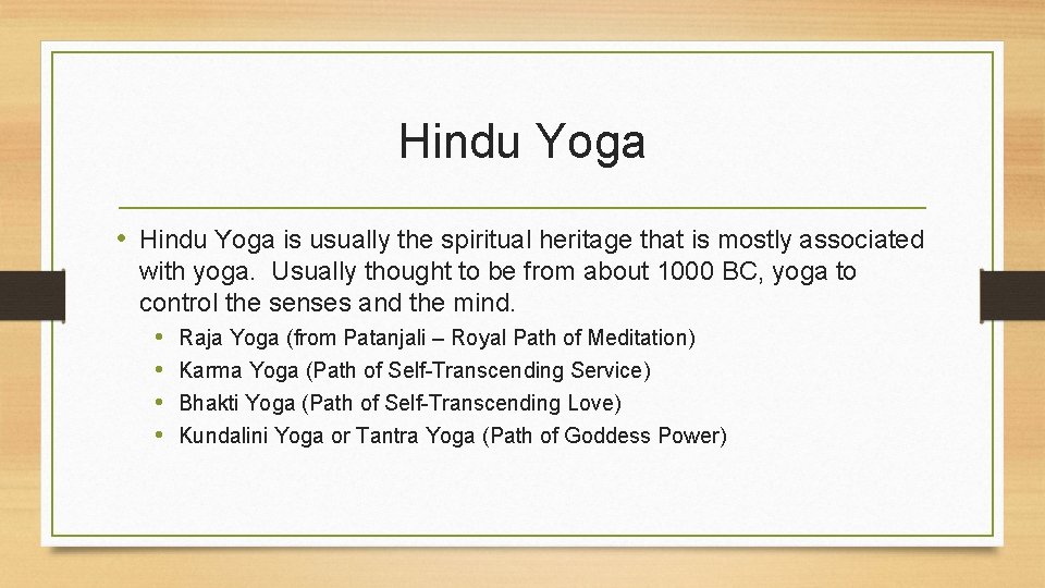 Introduction to Yoga Christina Adair RYT 200 What