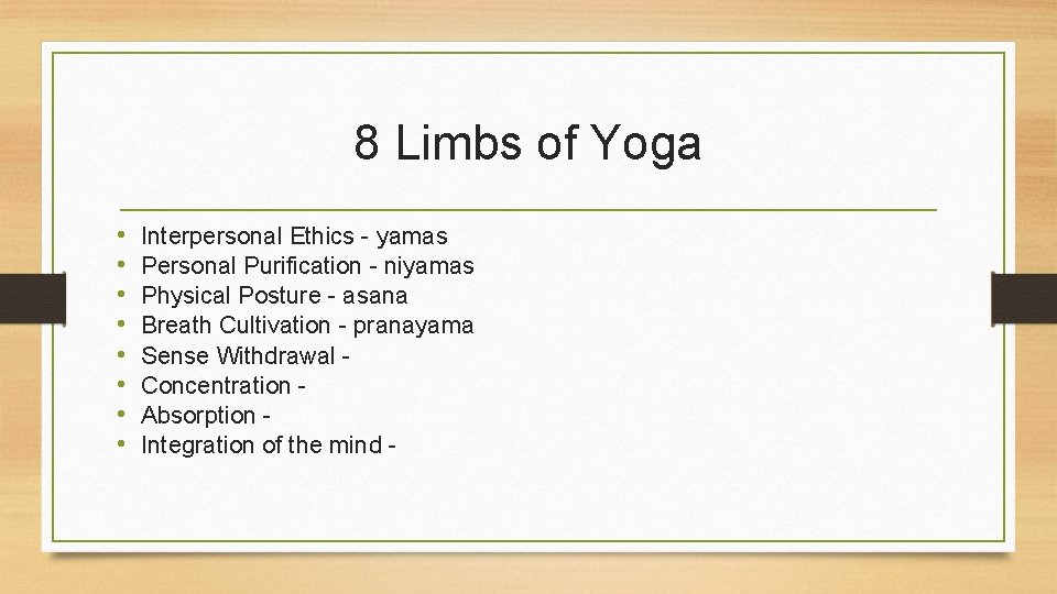 Introduction to Yoga Christina Adair RYT 200 What