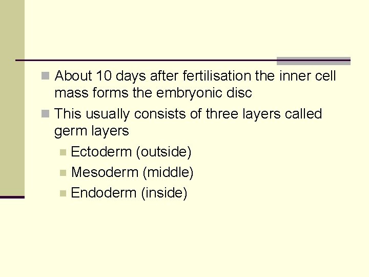 Human Embryo Development Extended Study Learning Objectives n