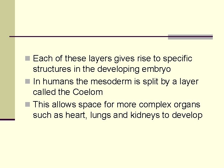 Human Embryo Development Extended Study Learning Objectives n