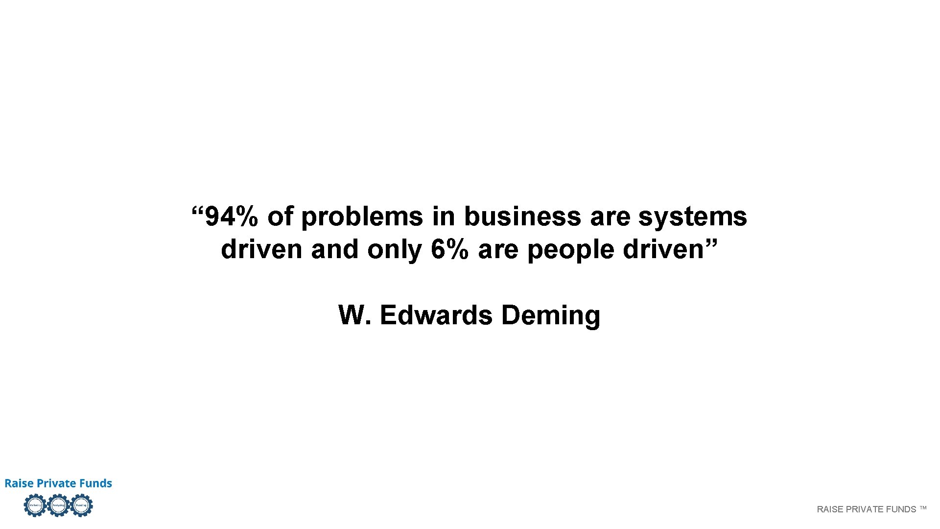 Becoming Systems Driven YOUR LOGO YOUR PROGRAM NAME