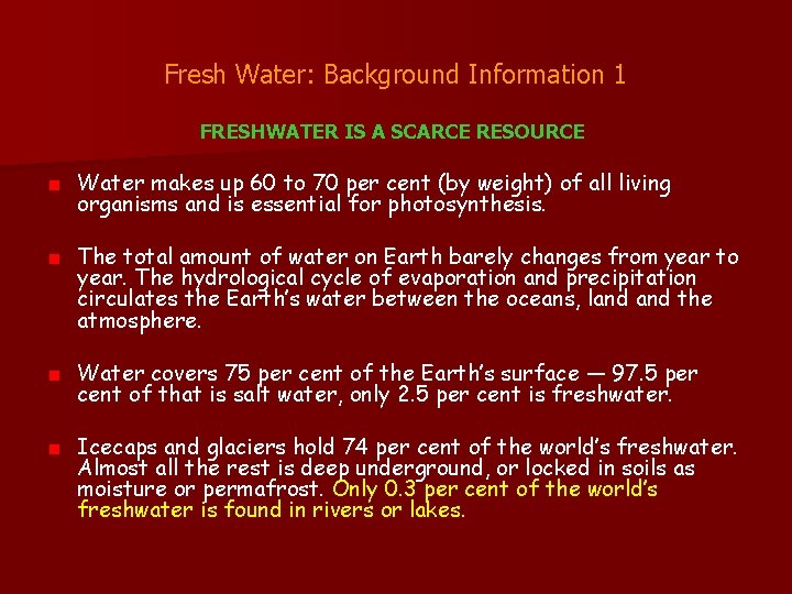 Water Water Background Paper Fresh Water Background Information