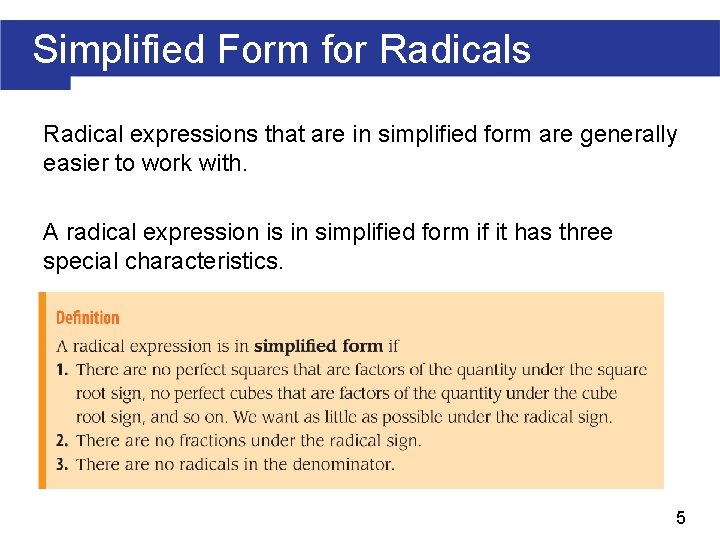 Roots and Radicals Copyright Cengage Learning All rights