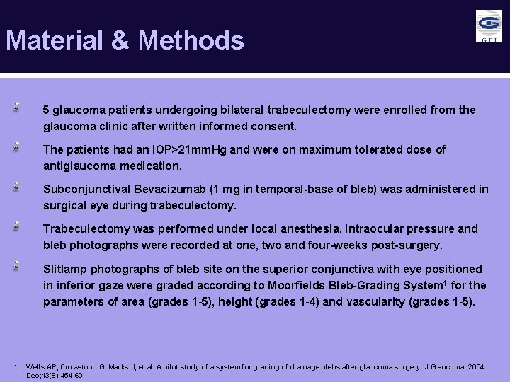 Evaluation of SubConjunctival Bevacizumab as an antiproliferative agent