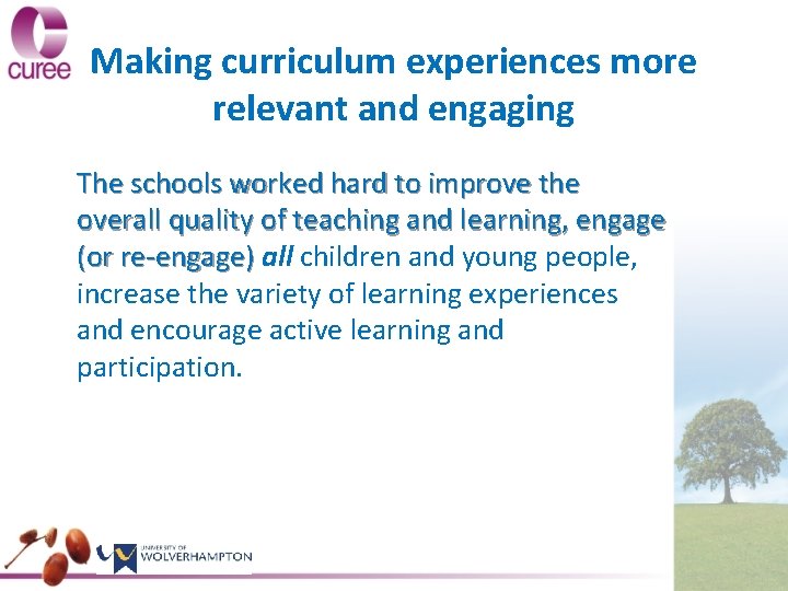 Narrowing the achievement gap through curriculum development probe