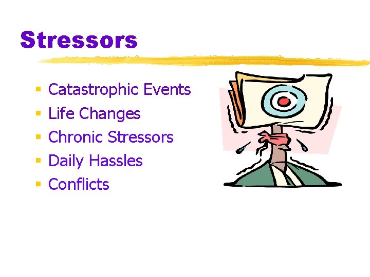 Stress Chronic Stress by Age Stress the process