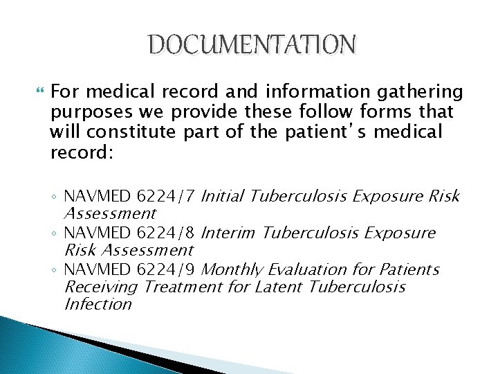 BUMEDINST 6224 8 B TUBERCULOSIS CONTROL PROGRAM CREATED