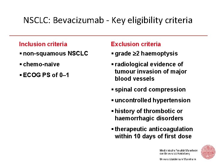 Advanced NSCLC treatment options for nonsquamous EGFR wildtype