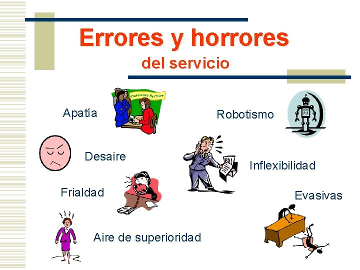 Calidad del Servicio al cliente Objetivo Identificar las
