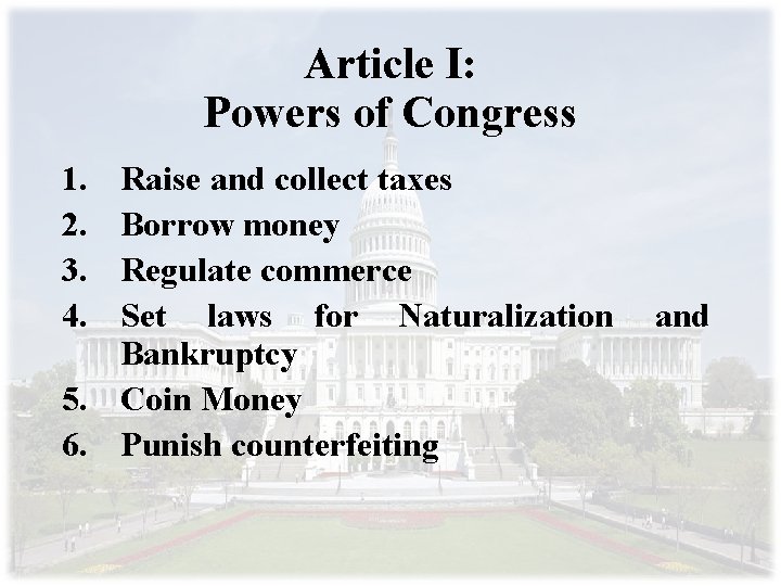 Unit 3 The Legislative Branch Essential Question What
