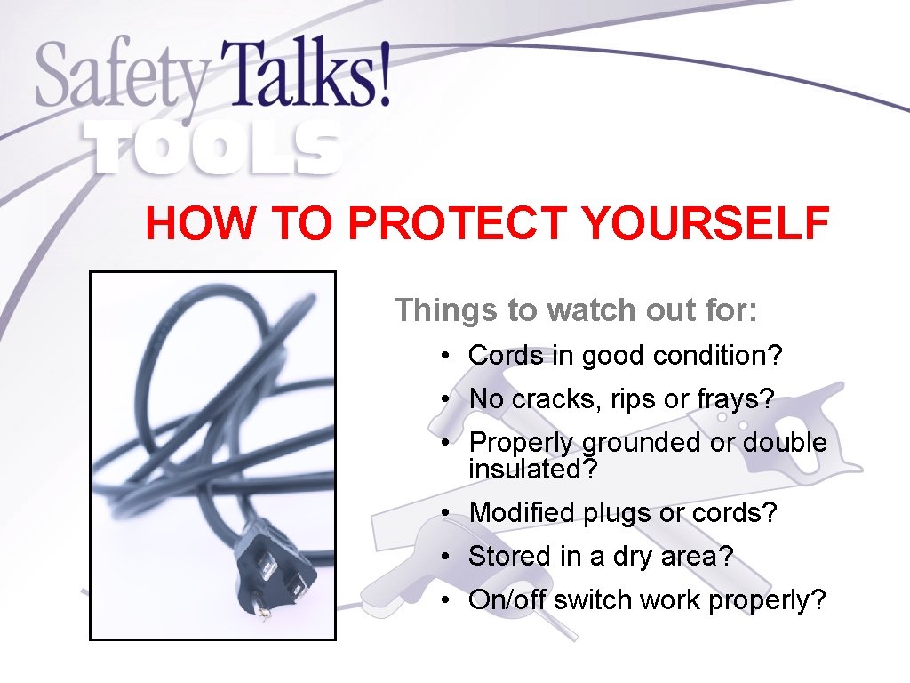Click to start Sharpen Your Tool Safety Sense