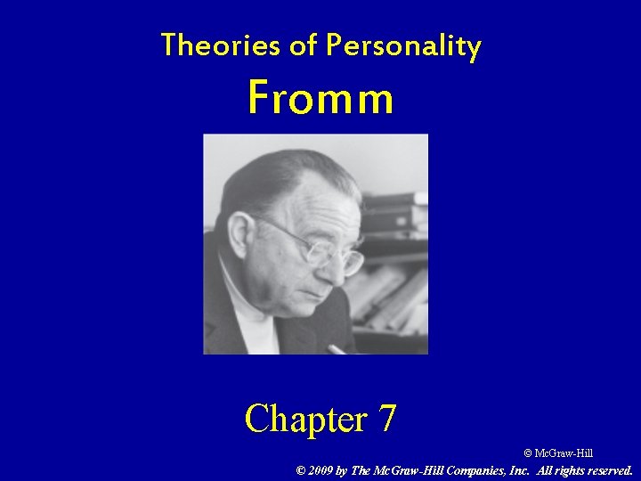 Theories of Personality Fromm Chapter 7 Mc GrawHill