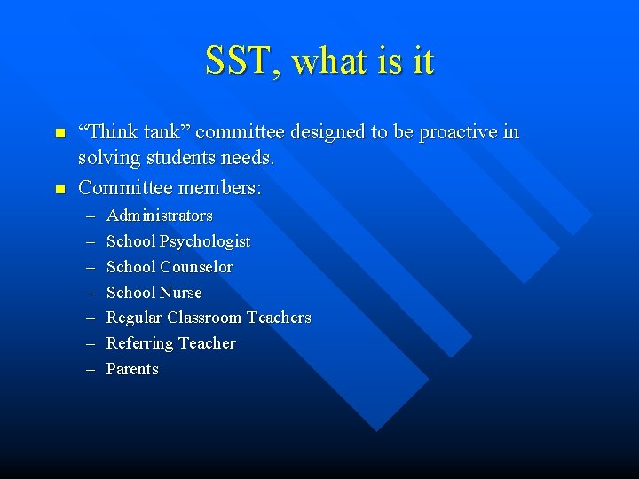 SST what is it n n Think tank