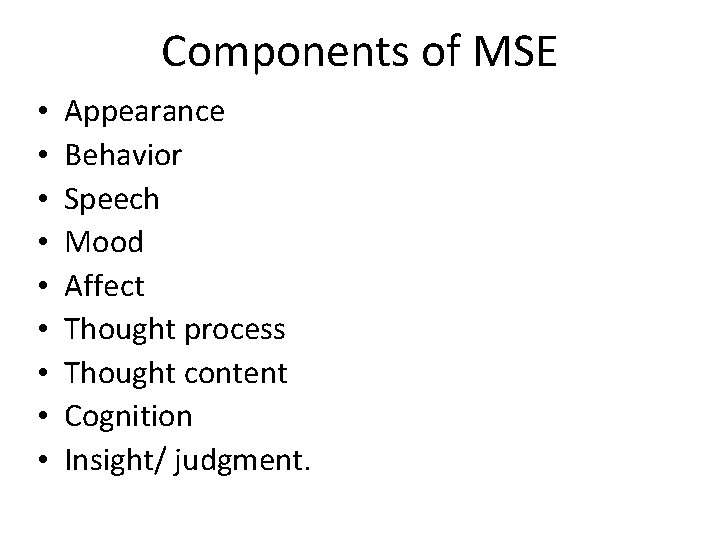 History taking mental state examination Environment Privacy Confidentiality