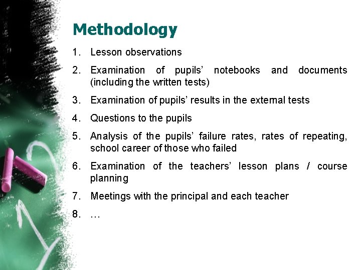 Inspection reports in the WalloniaBrussels Federation a different