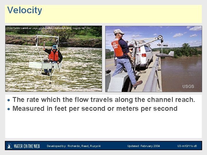 Module 1011 Stream Surveys February 2004 Part 3