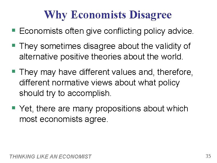 CHAPTER 2 Thinking Like An Economist Macroeonomics PRINCIPLES