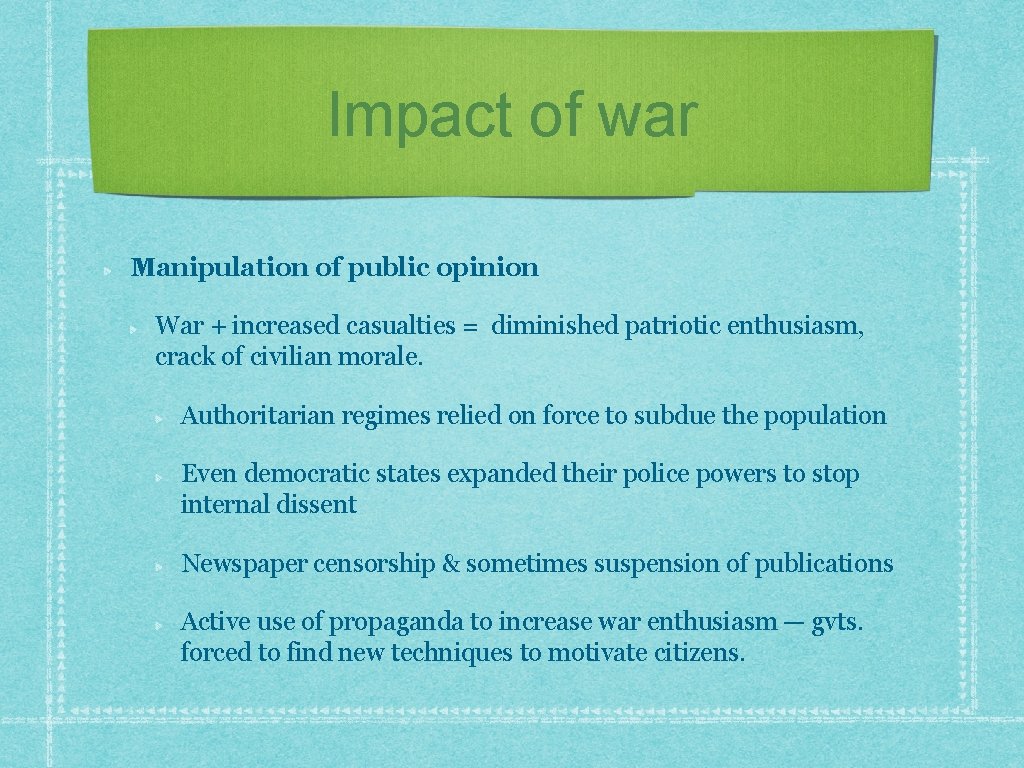World War I Causes Consequences Chapter 14 lesson