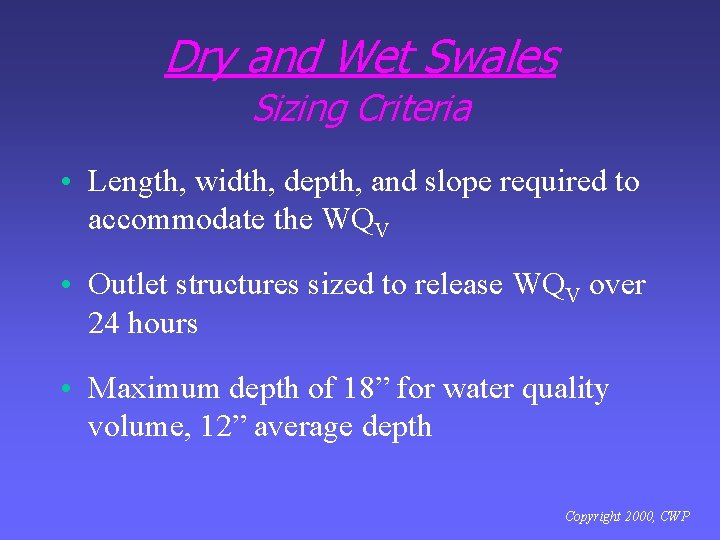 Design of Vegetative Filtering SystemsOpen Channels and Filter