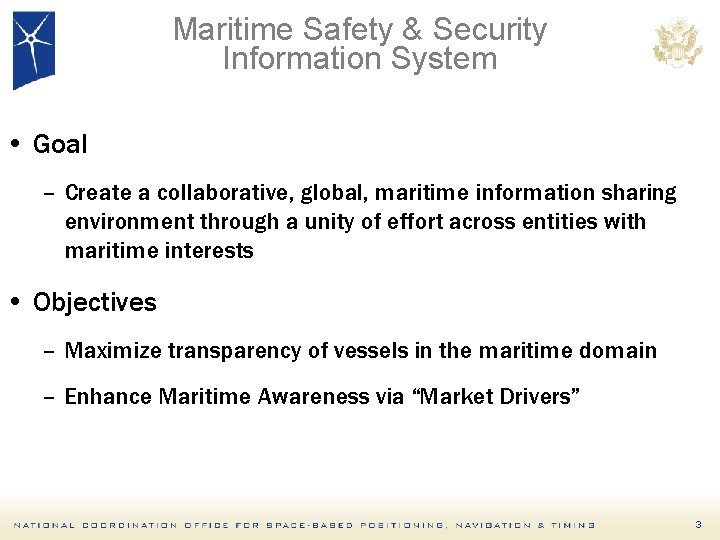 Maritime Safety and Security Information System MSSIS A