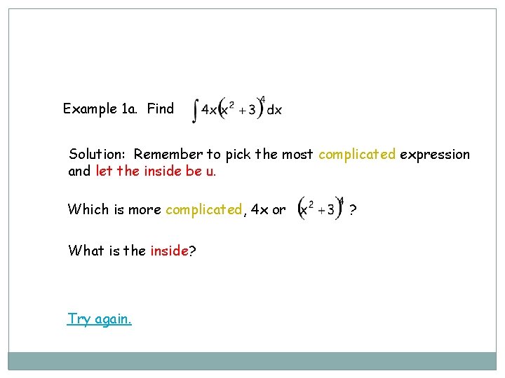 Integration by Substitution BY DR JULIA ARNOLD AND