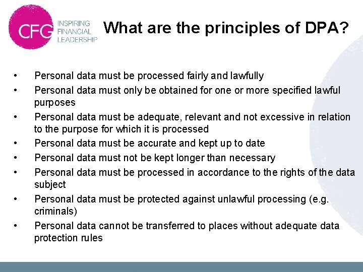 Fundraising and the GDPR Andrew OBrien Charity Finance