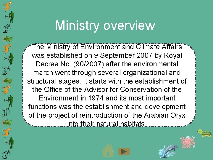 Lesson 1 Ministry of Environment Climate Affairs Start