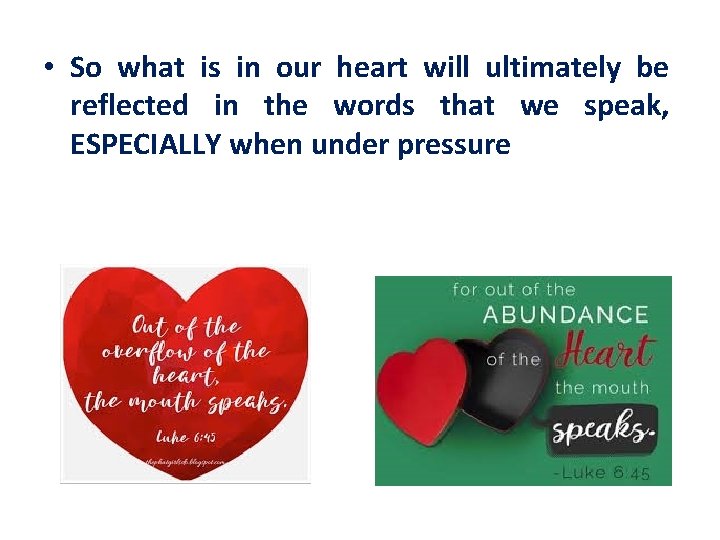 SPEAKING WORDS OF LIFE In the book of