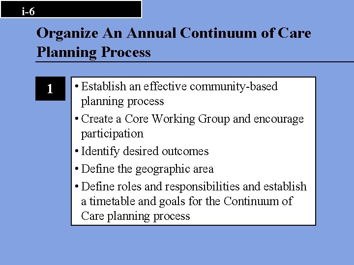 Guide to Continuum of Care Planning and Implementation