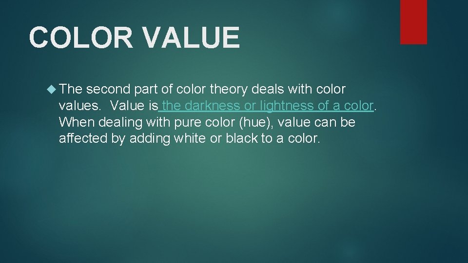 COLOR Some Interesting Facts about Color Facts About
