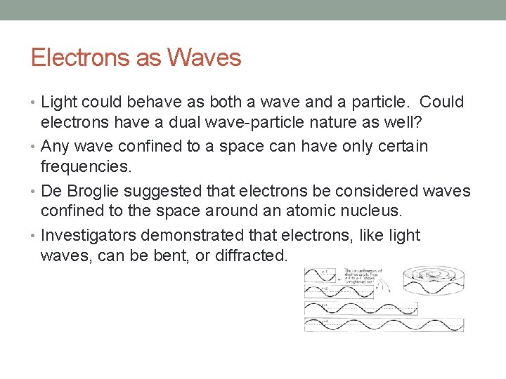 QUANTUM MODEL OF THE ATOM Bohrs model of