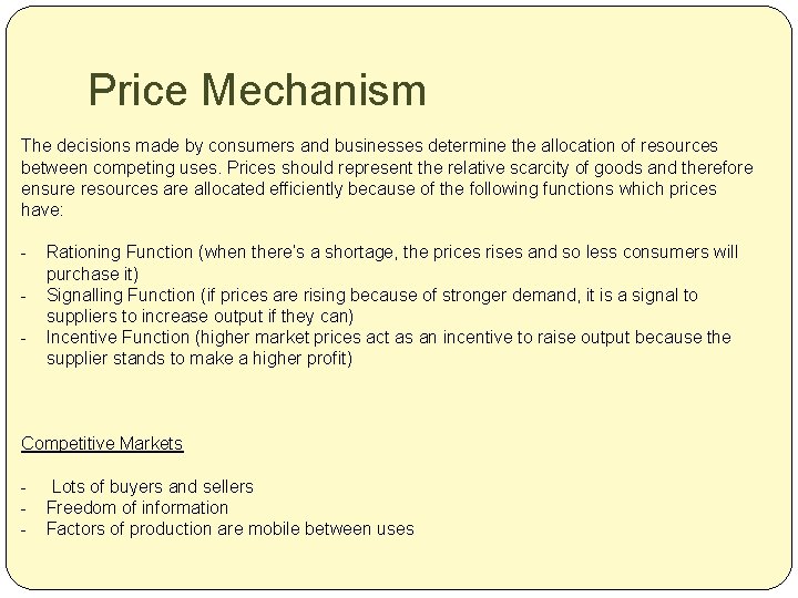 Brought to by Curious Economics AS Level MicroEconomics