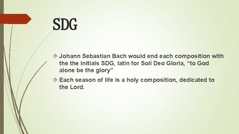 JJ Johann Sebastian Bach would begin each composition
