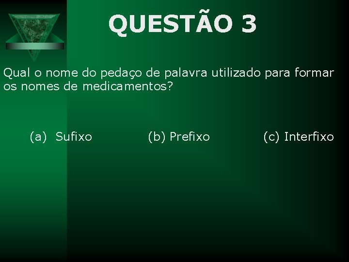 COMO A MORFOLOGIA AJUDA NA ANLISE TEXTUAL Receiturio