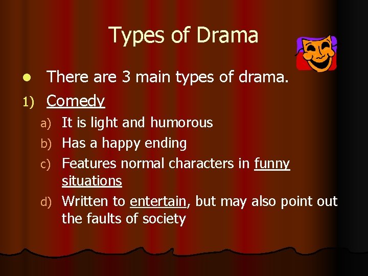 Learning About Drama EQ How is drama different