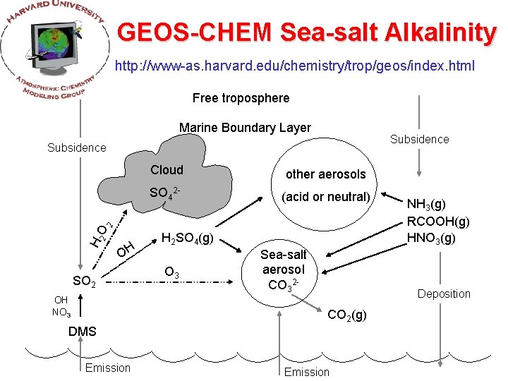 Marine biogenic emissions sulfate aerosol formation and climate