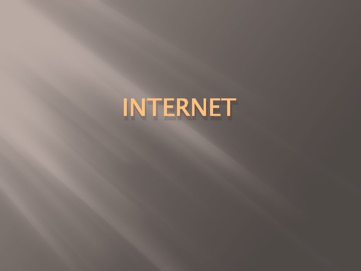 INTERNET Co to je internet je celosvtov systm