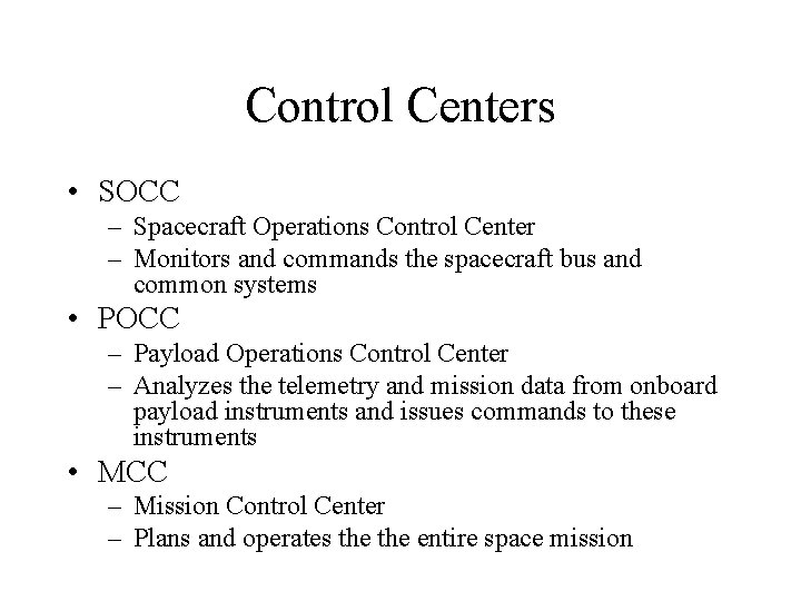 Ground Control AERSP 401 A Ground Systems Basic