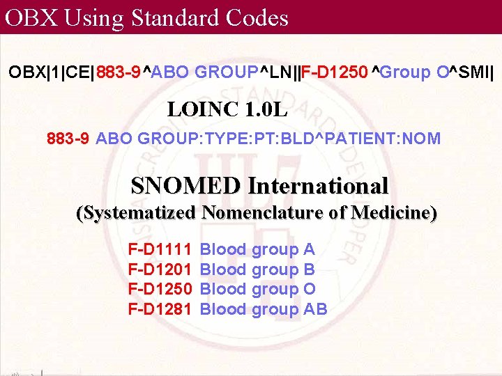 LOINC Logical Observation Identifier Names and Codes Presentation